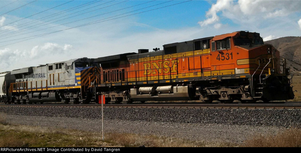 BNSF 4531 & CREX 1335